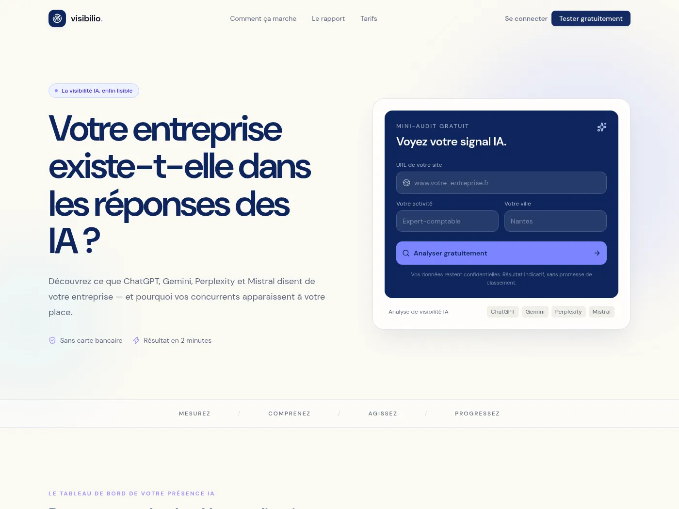Visibilio SaaS GEO France