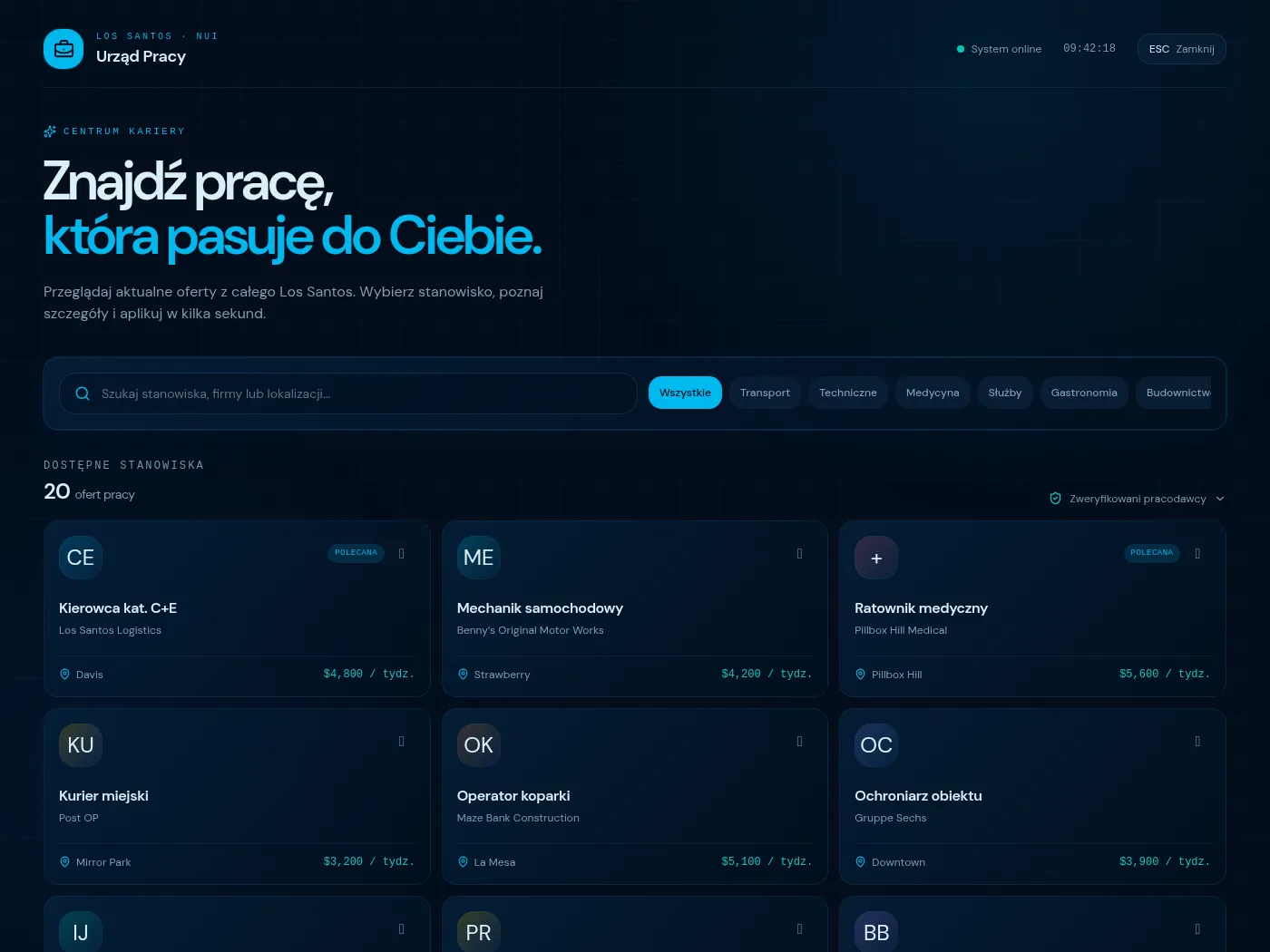 Clean Urząd Pracy NUI