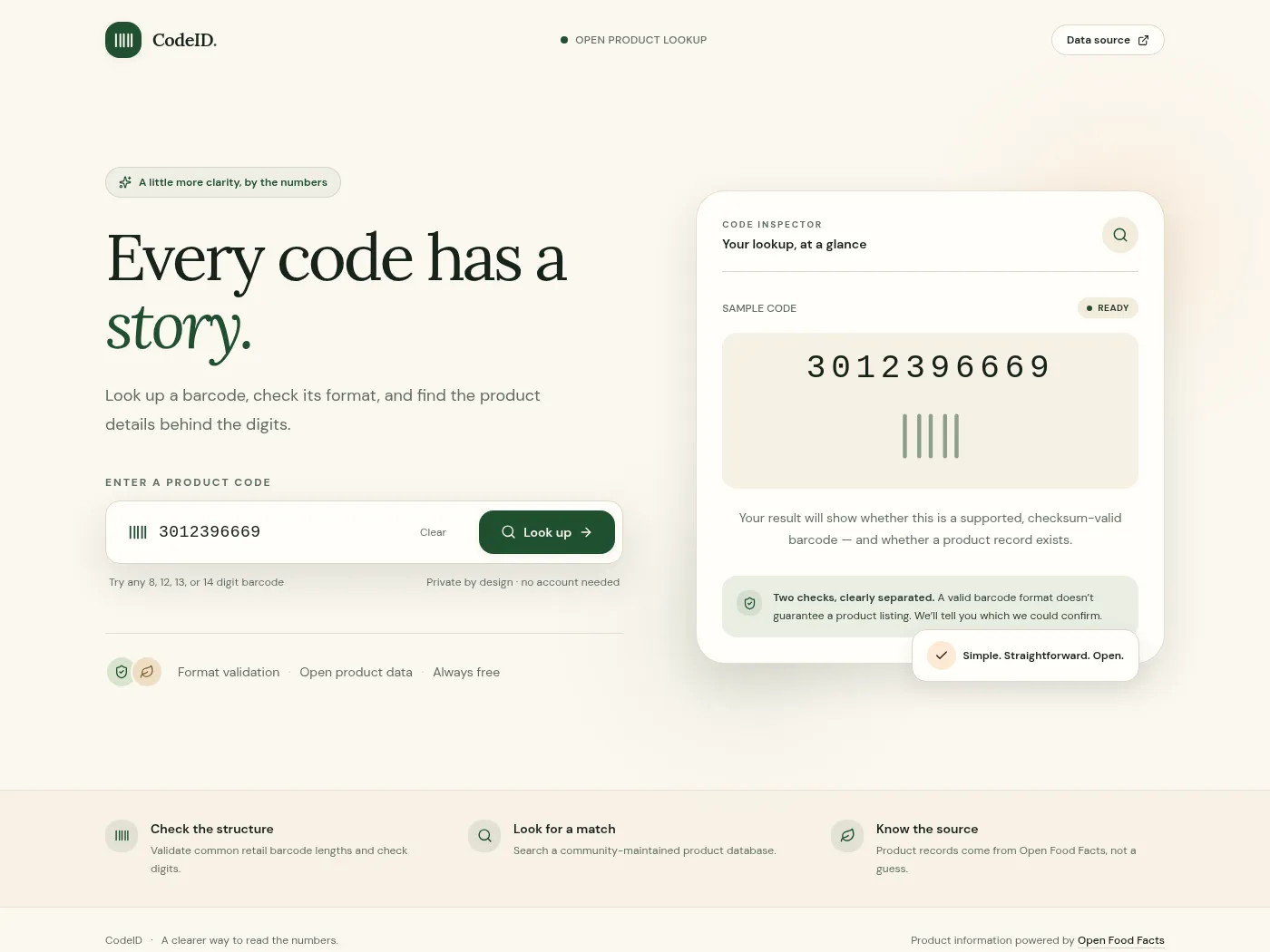 CodeID Lookup