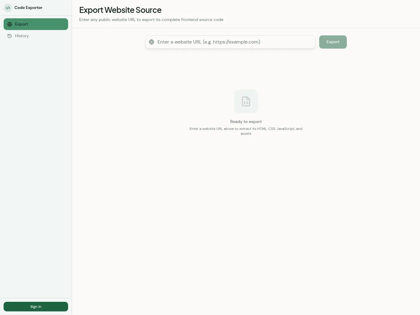 Emergent Code Exporter