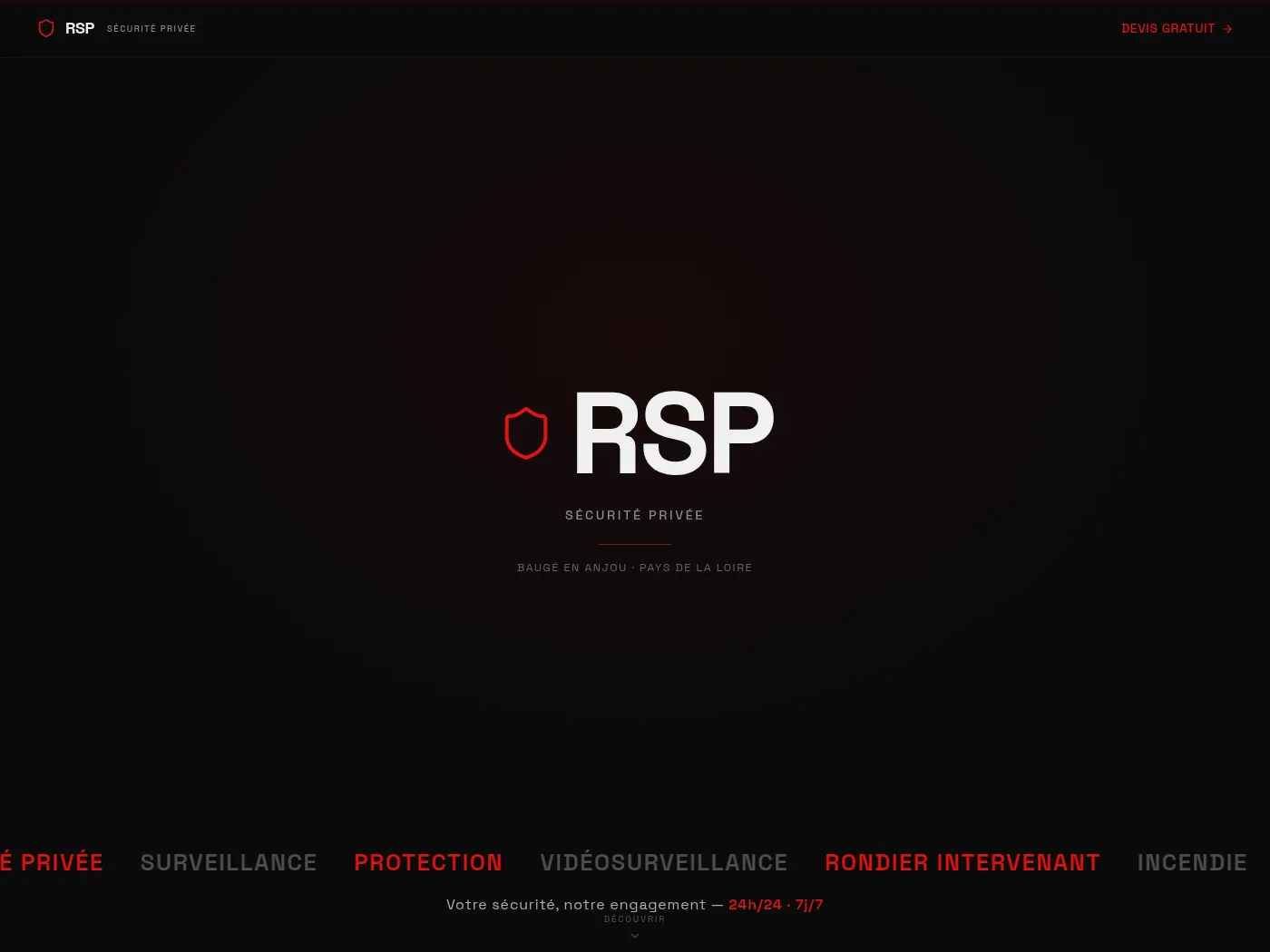 RSP Sécurité Privée Site