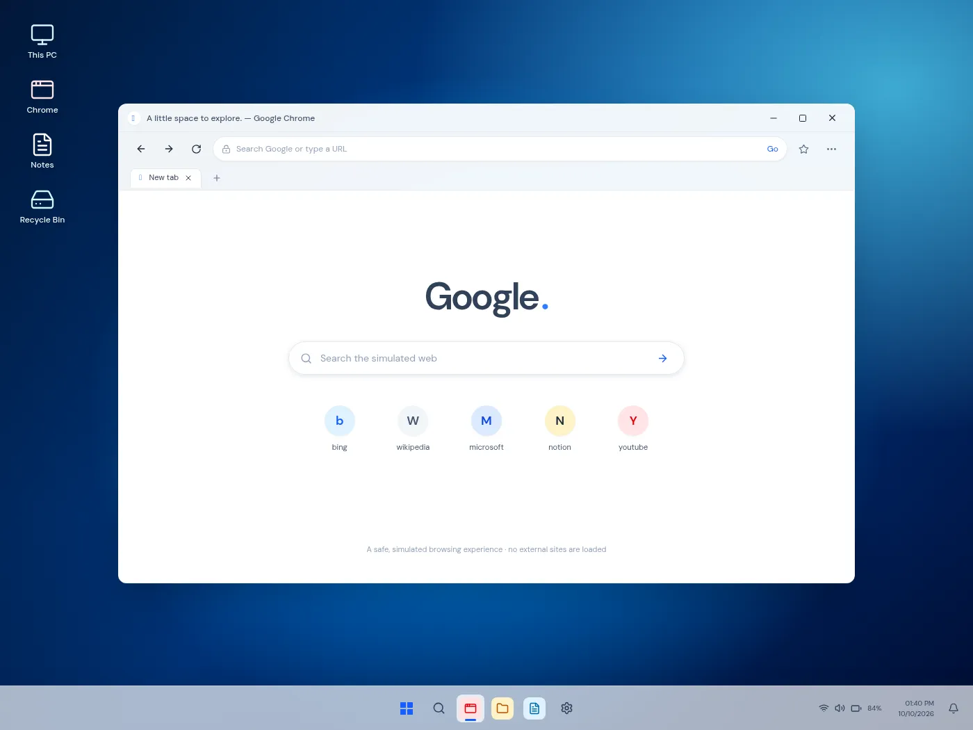 Win11 Web Emulator