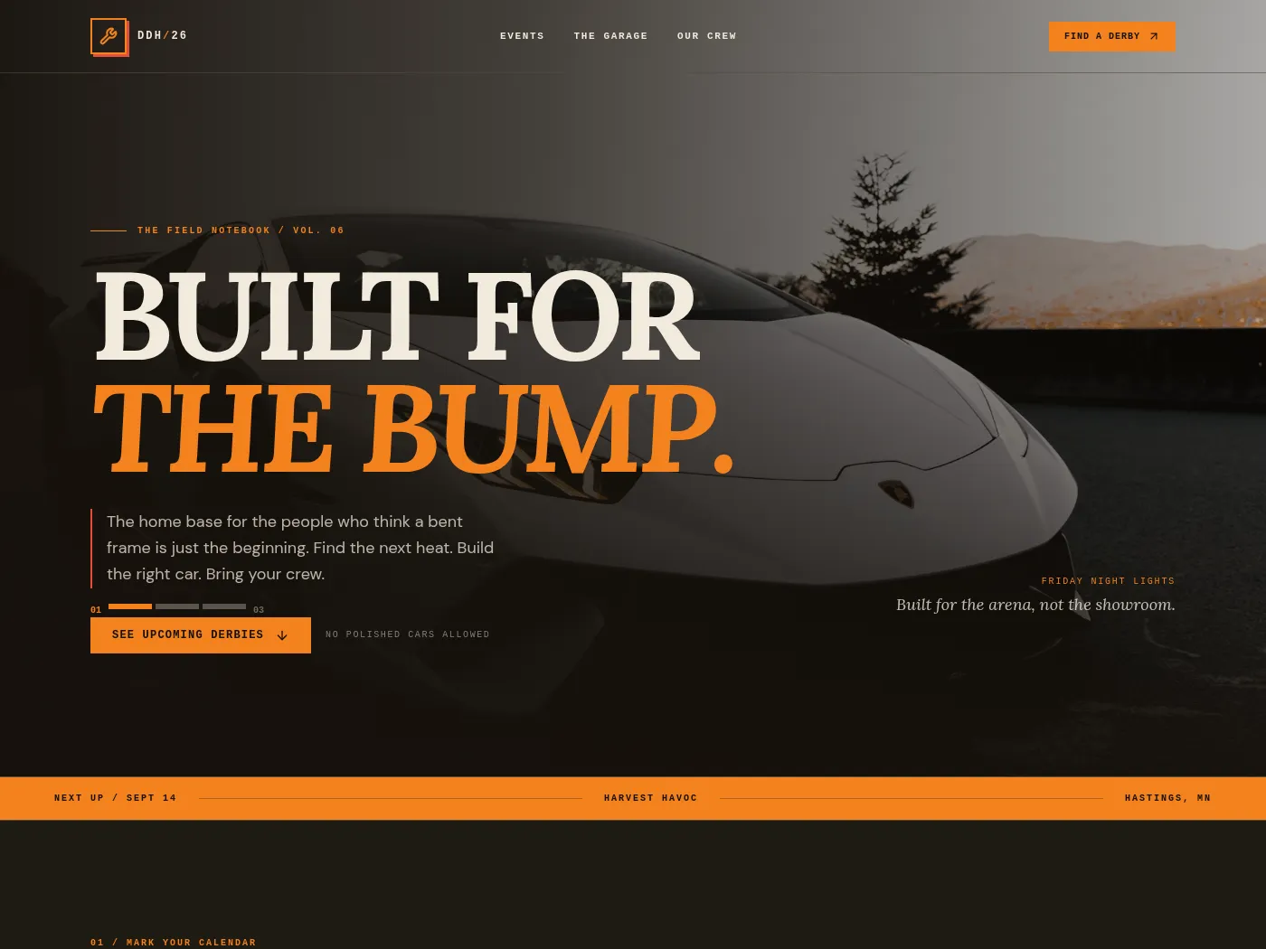 Demolition Derby Hub