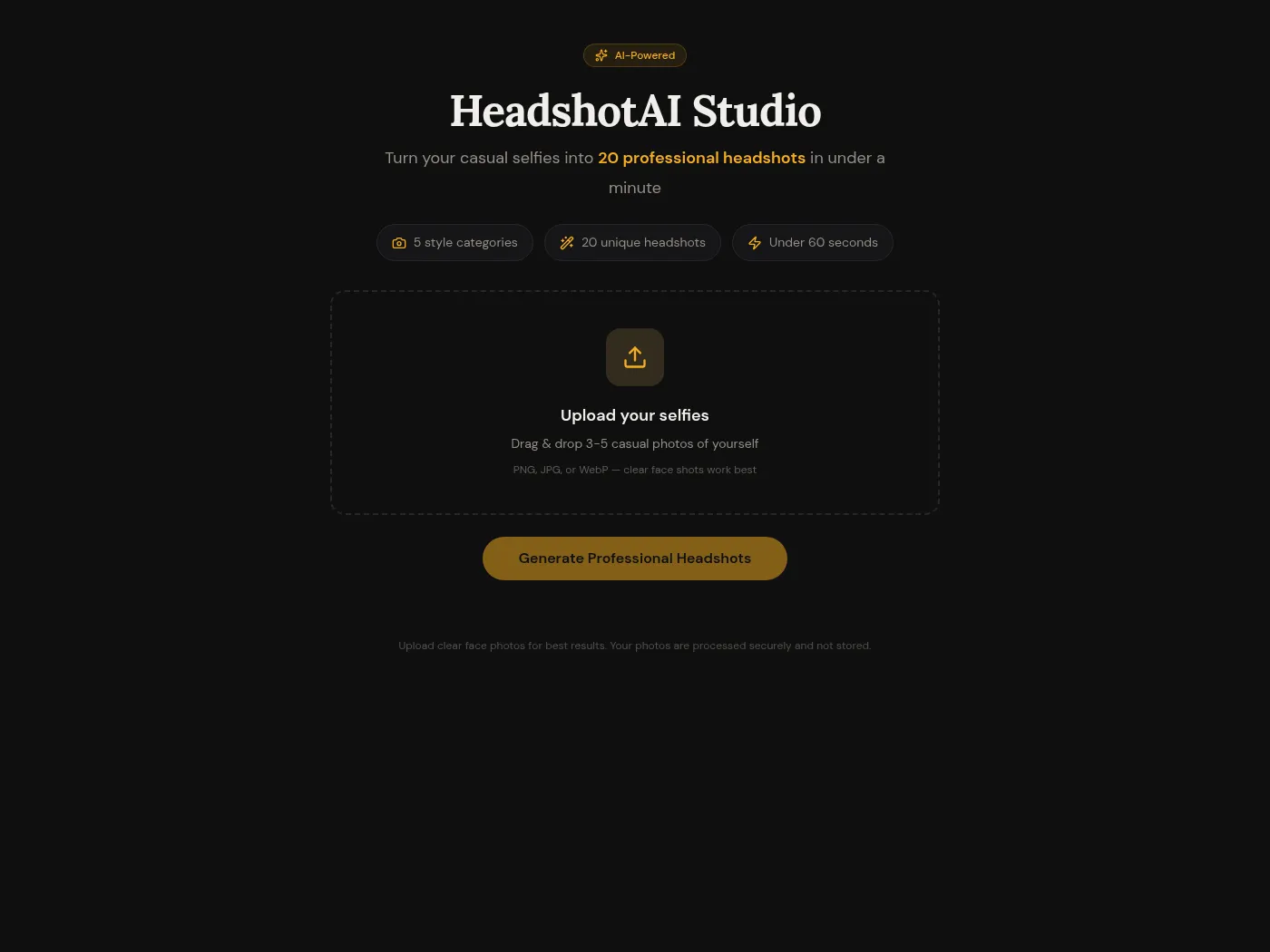 HeadshotAI Studio