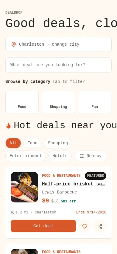 DealDrop Mobile