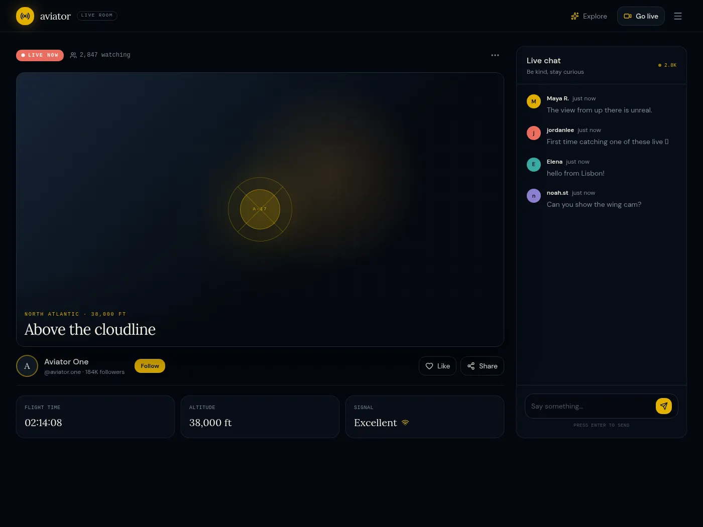 Aviator Live Stream
