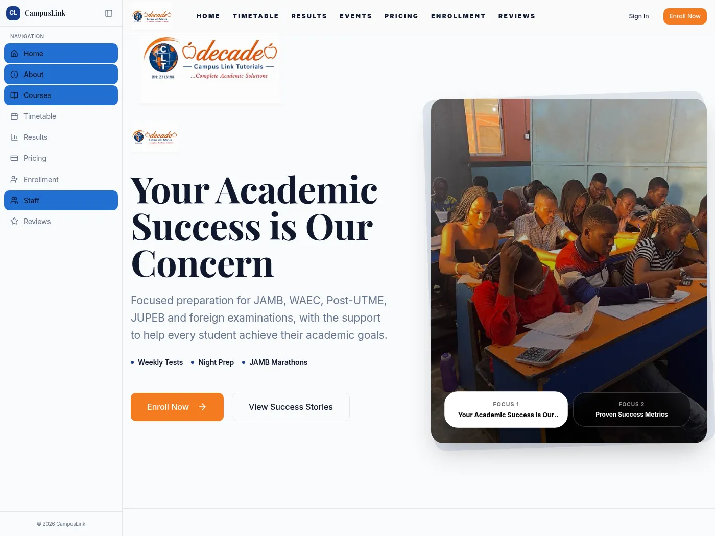 CampusLink Tutorials Web