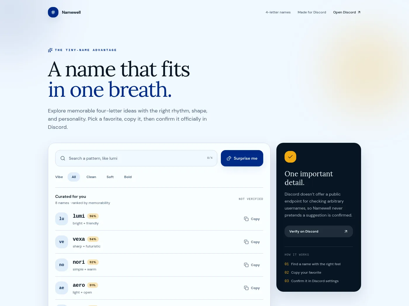 Discord Name Finder