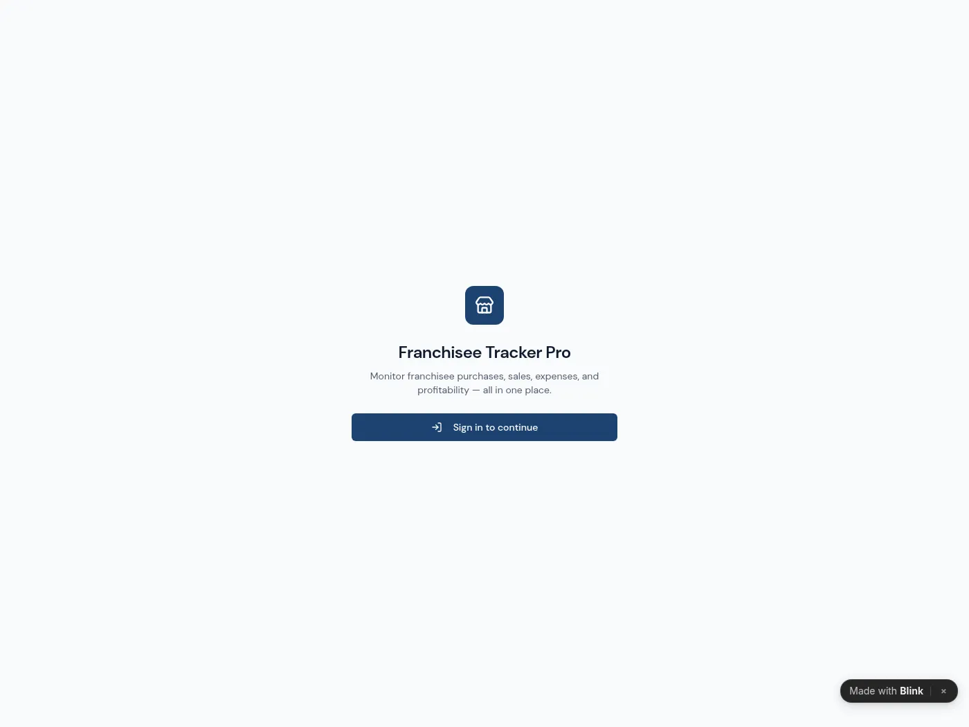 Franchisee Tracker Pro