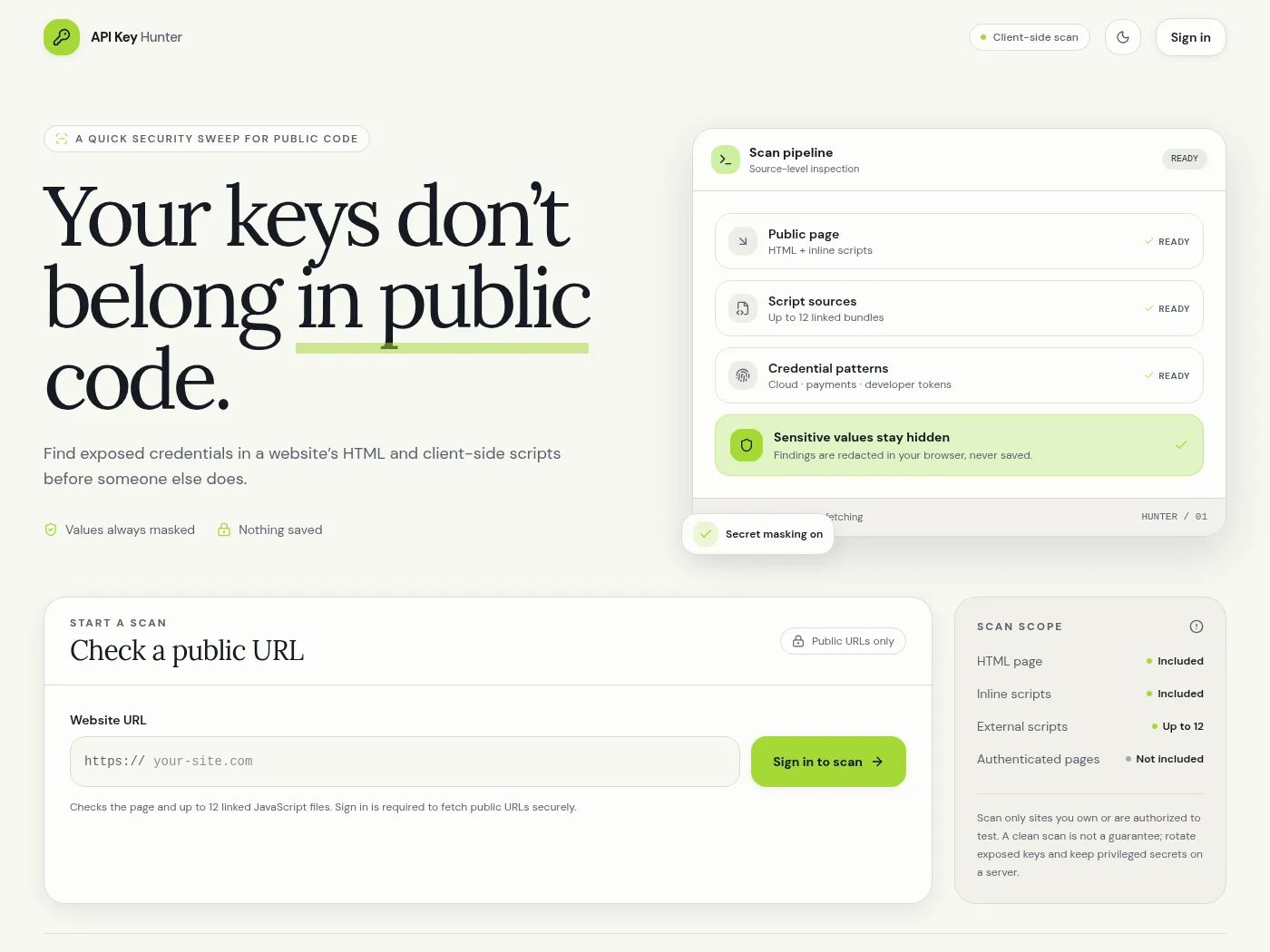 API Key Hunter