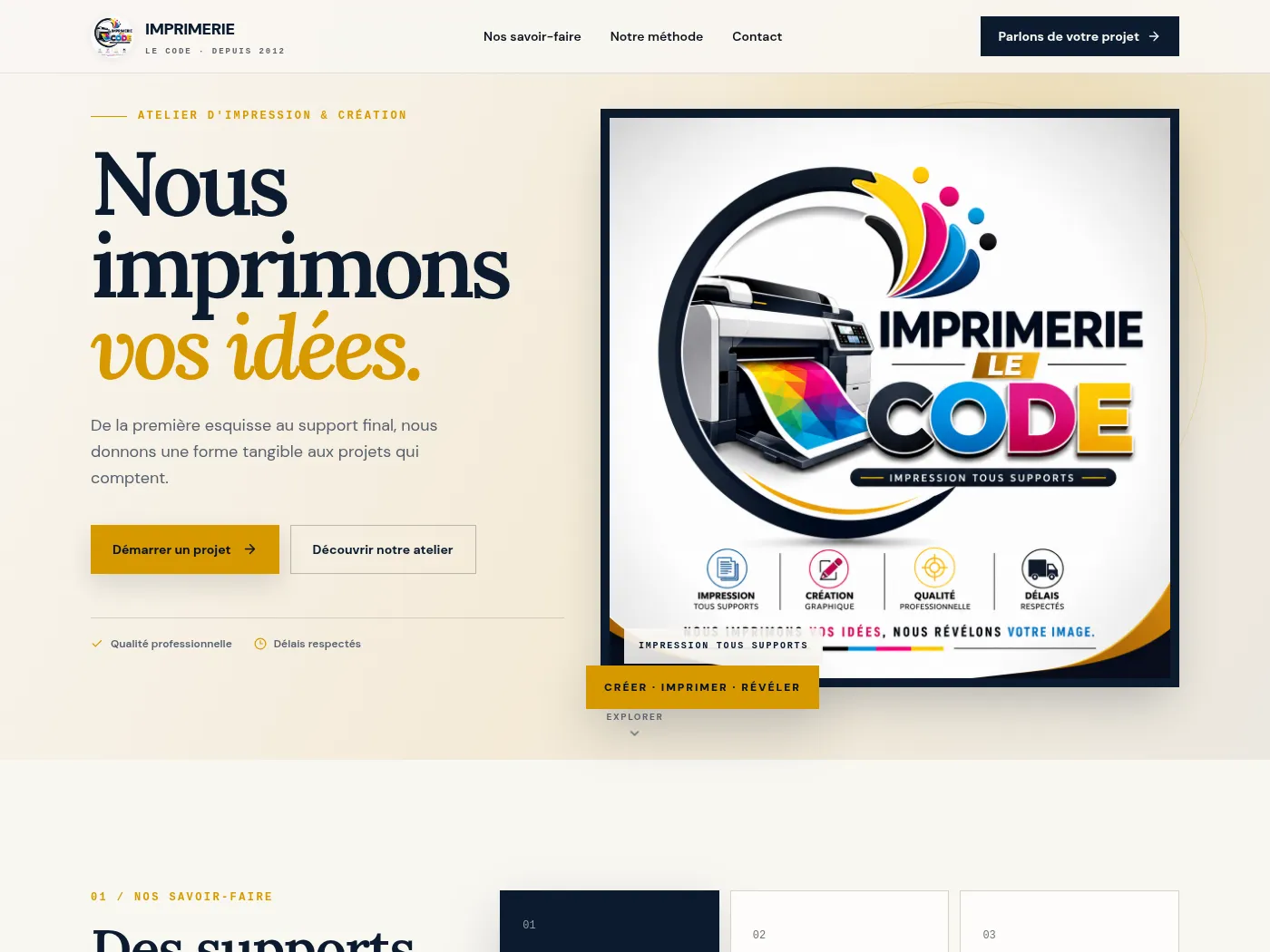 Imprimerie Web Creator