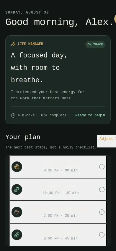 LifeOS: Your AI Life Manager