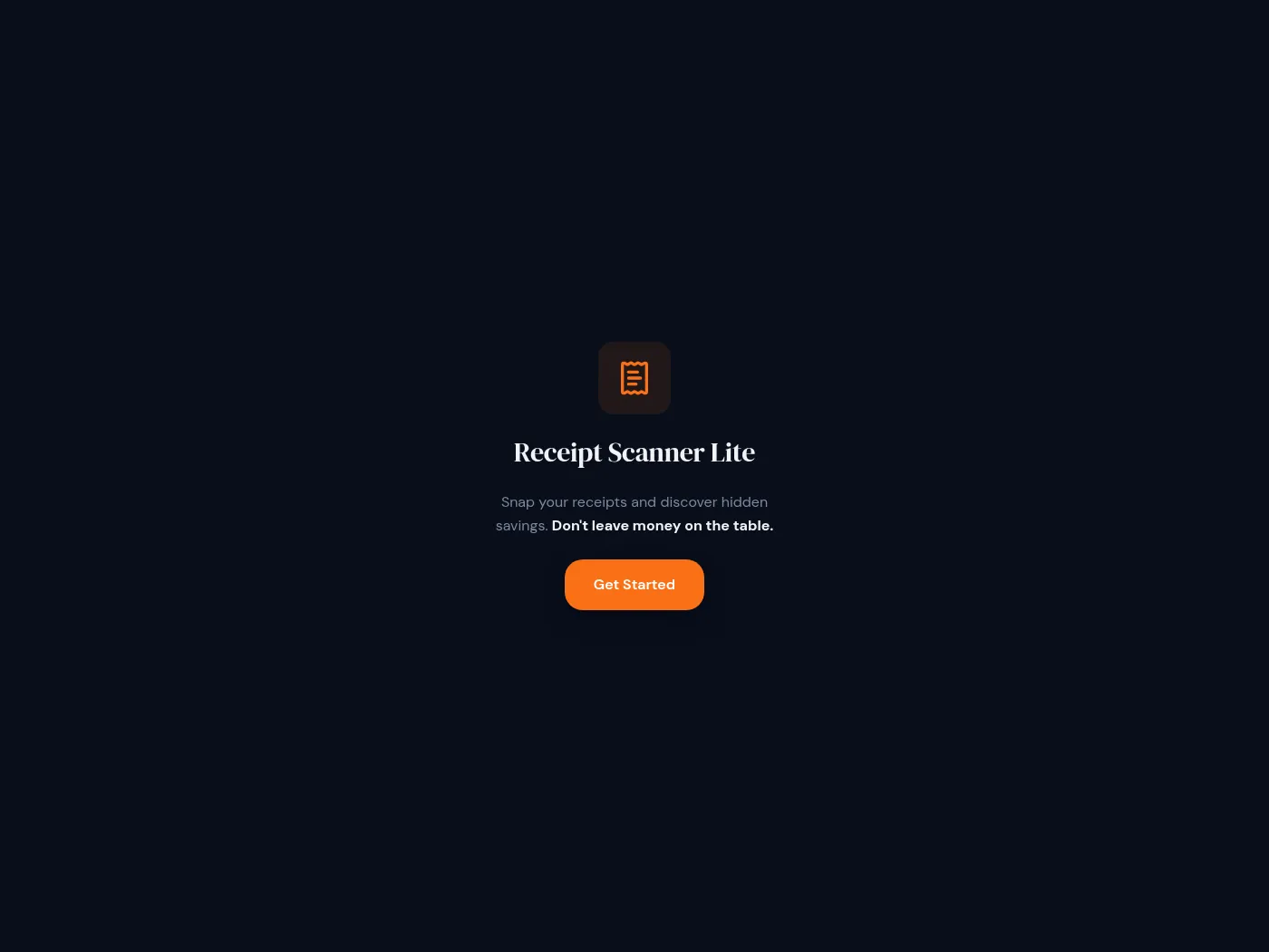 Receipt Scanner Lite