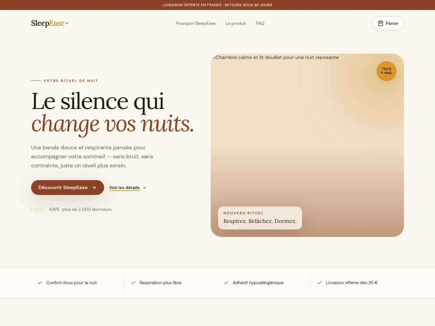 SleepEase Online Boutique