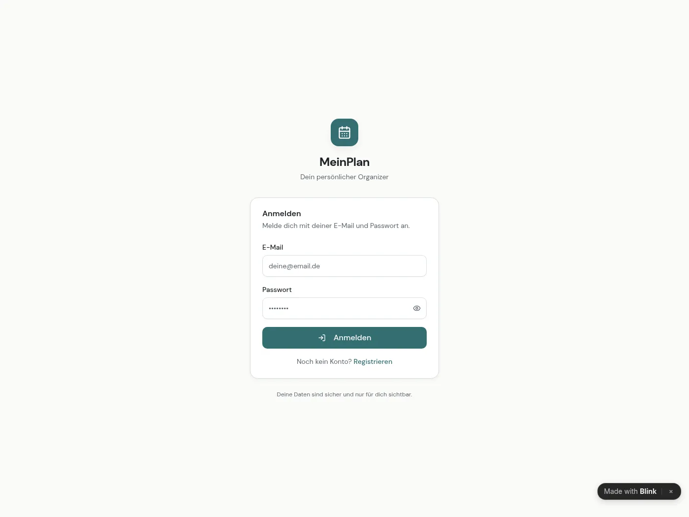 MeinPlan Organizer