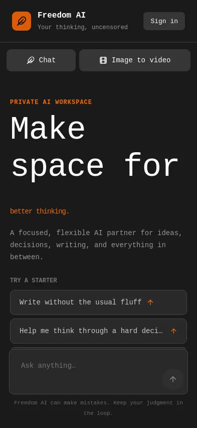 AI Freedom App