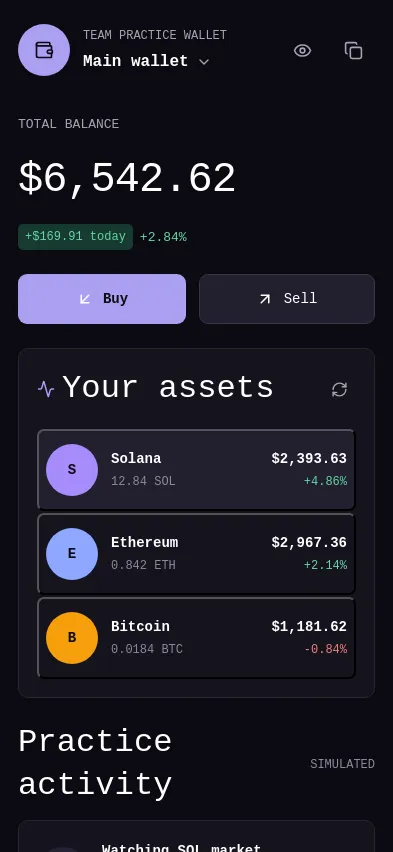 Phantom Wallet Simulator