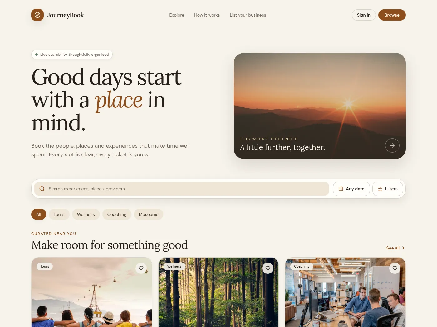 JourneyBook Marketplace