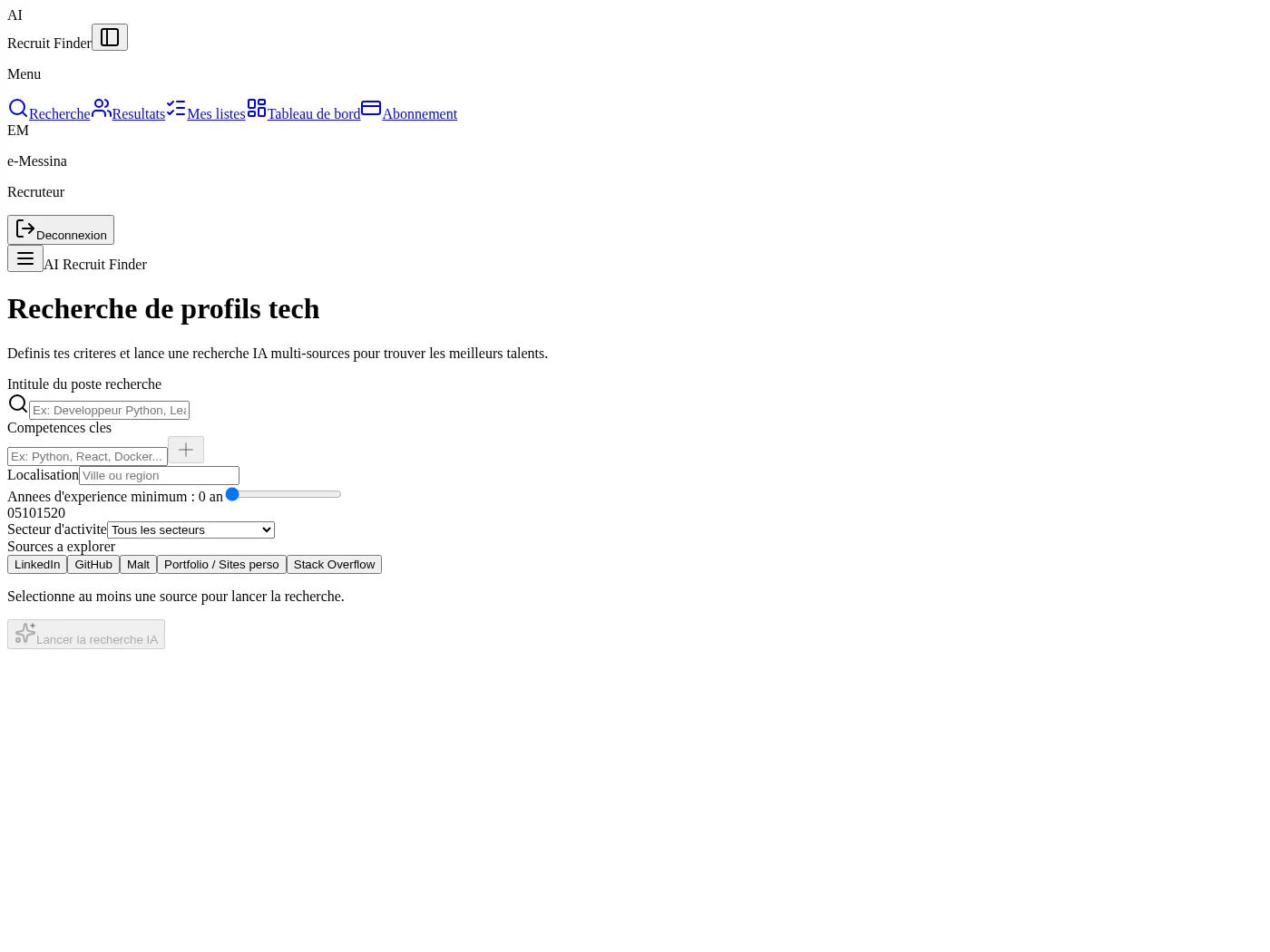 AI Recruit Finder