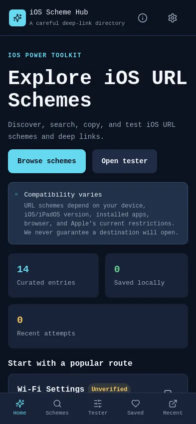 iOS Scheme Hub