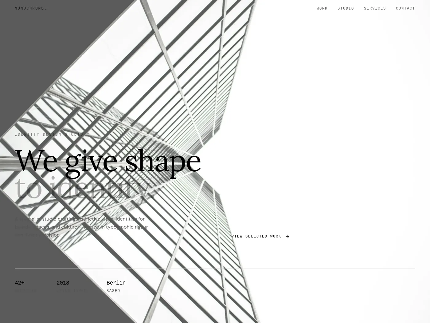 Monochrome Identity Studio