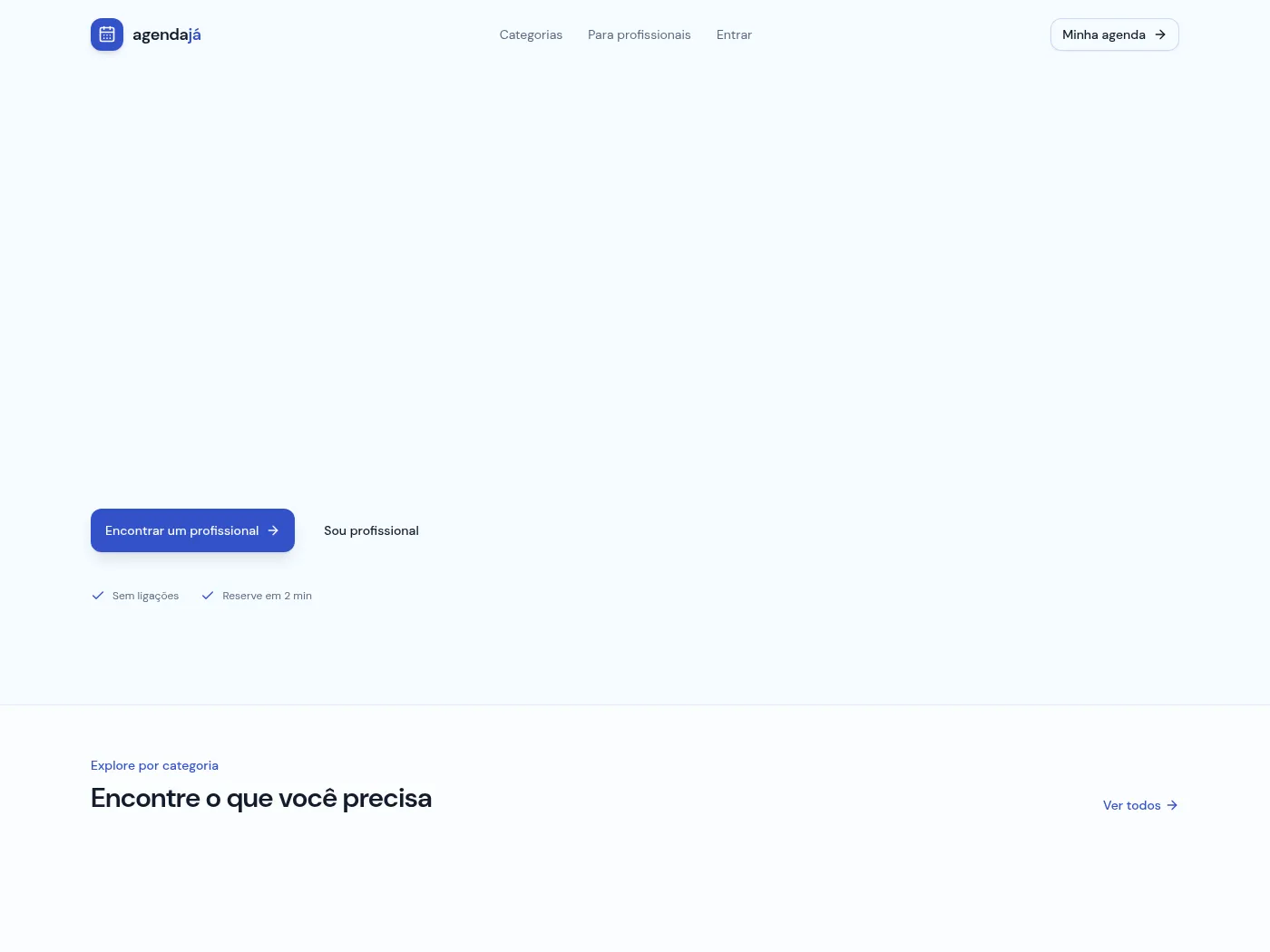 Agenda Já Booking Platform