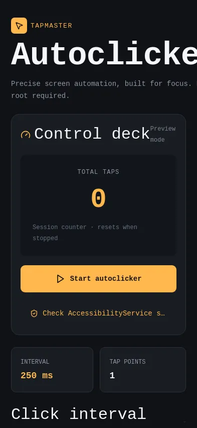 TapMaster Autoclicker