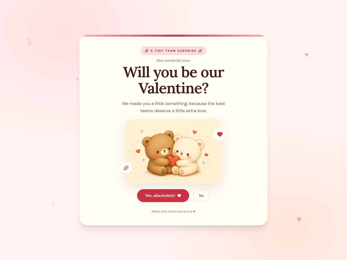 Valentine Ask Surprise