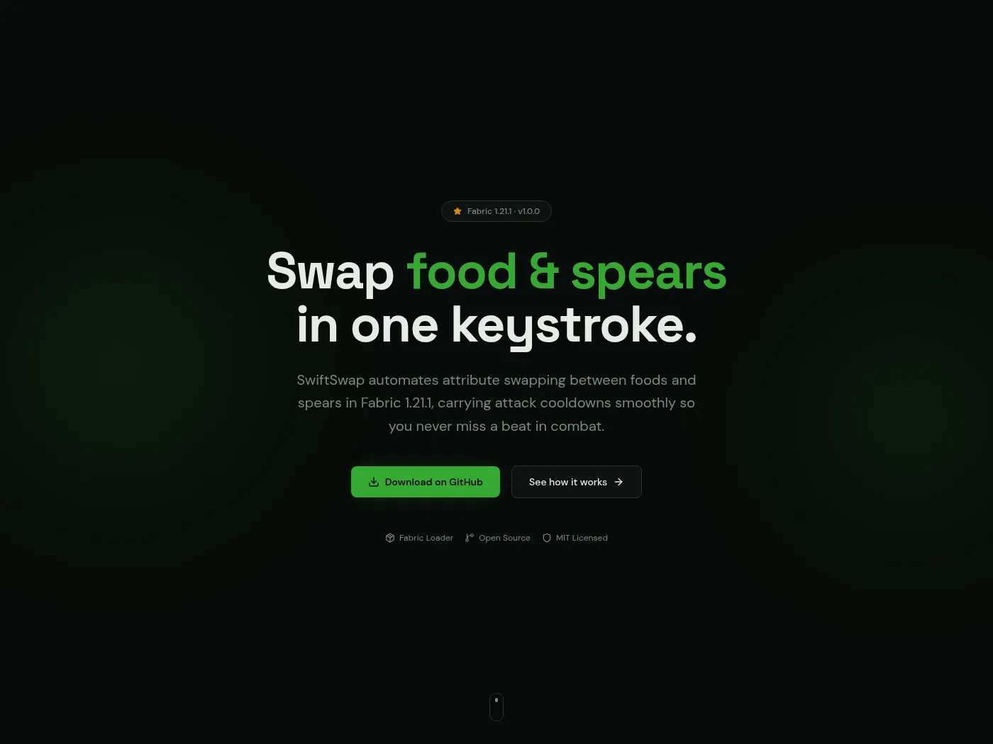 SwiftSwap Minecraft Mod