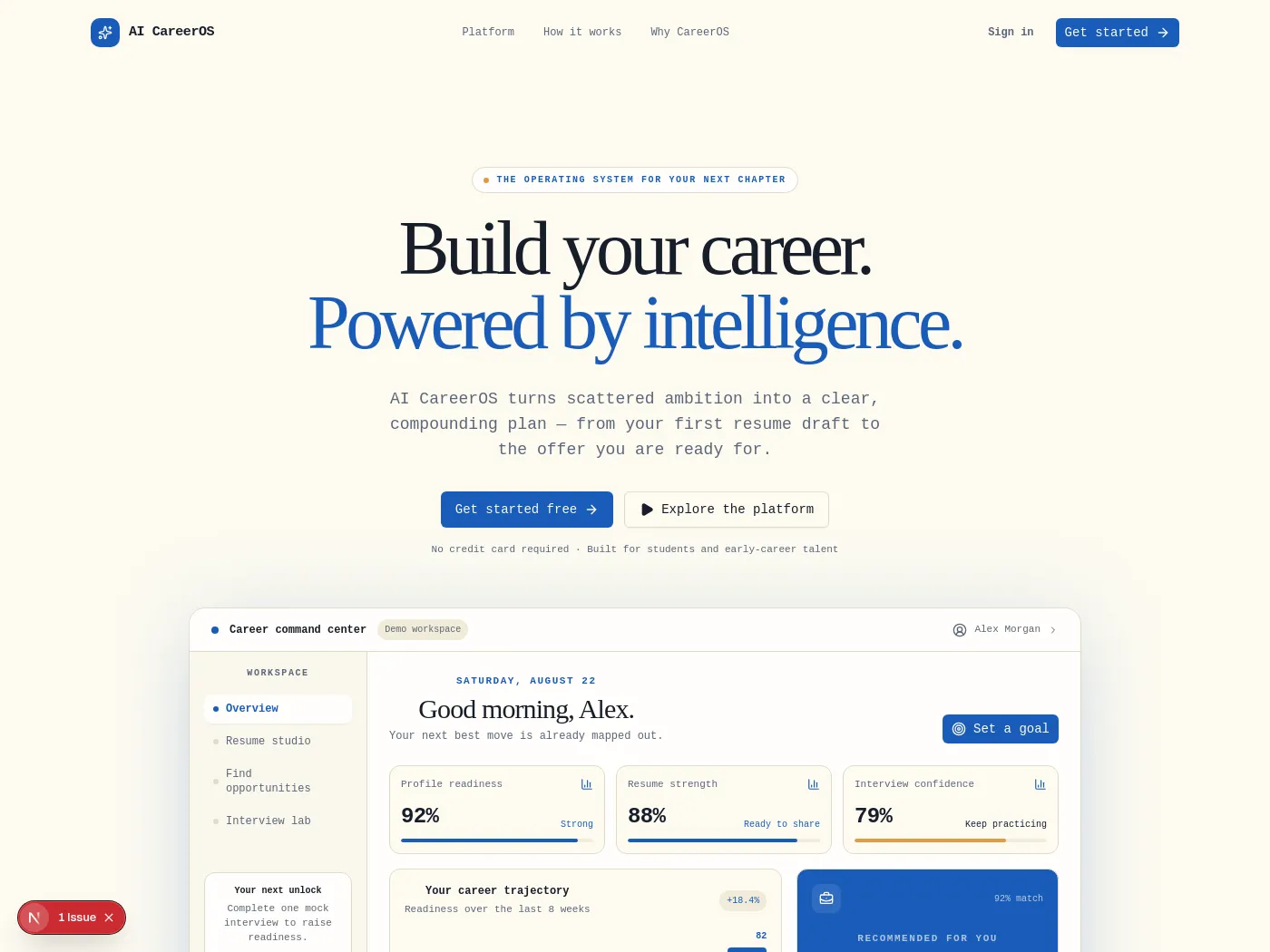 AI CareerOS Platform