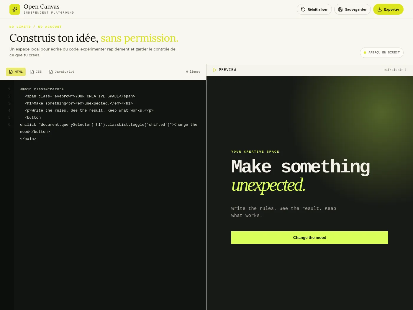 Infinite App Creator