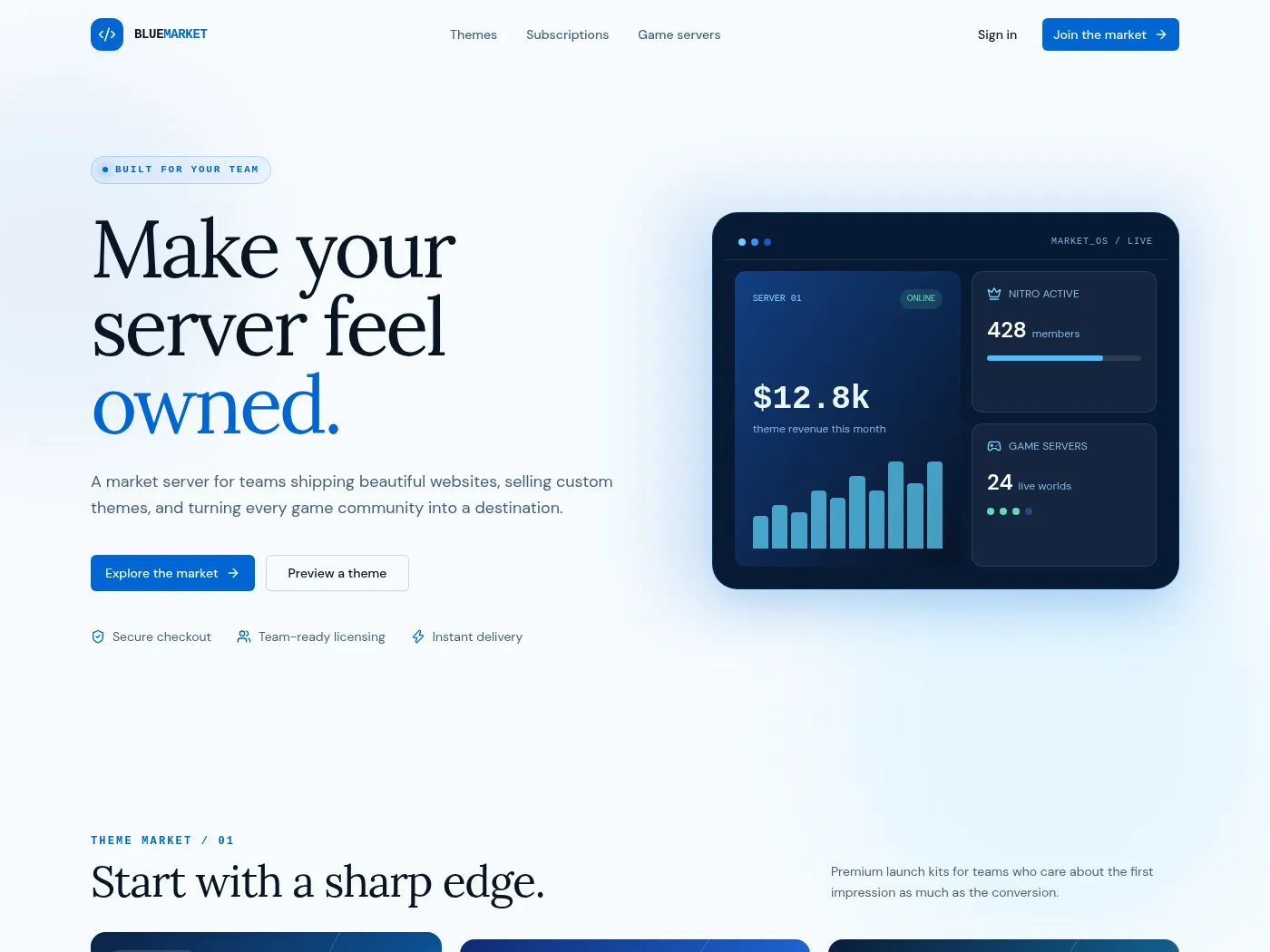 SellAuth Theme Market