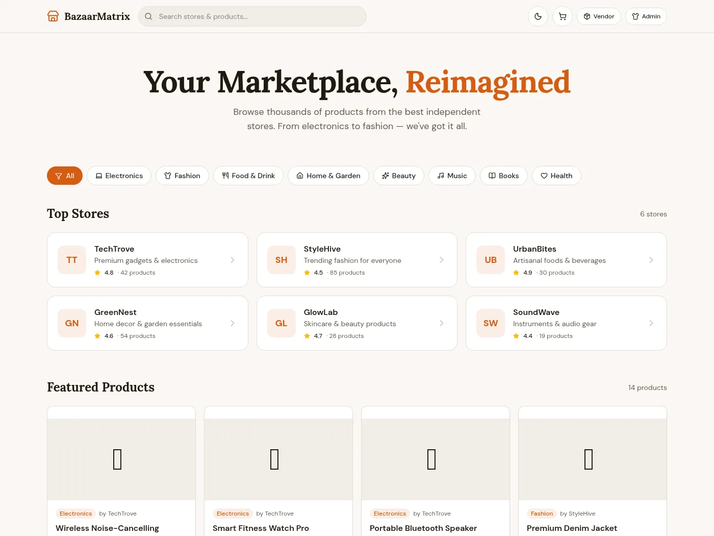 BazaarMatrix Marketplace