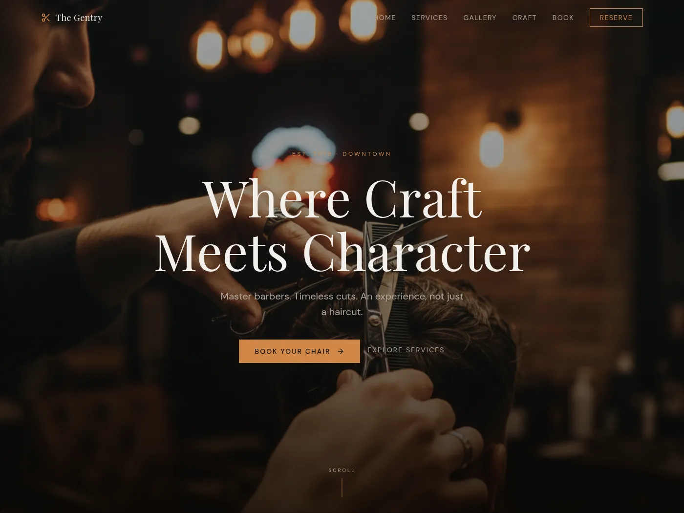 Barber Studio Web Template