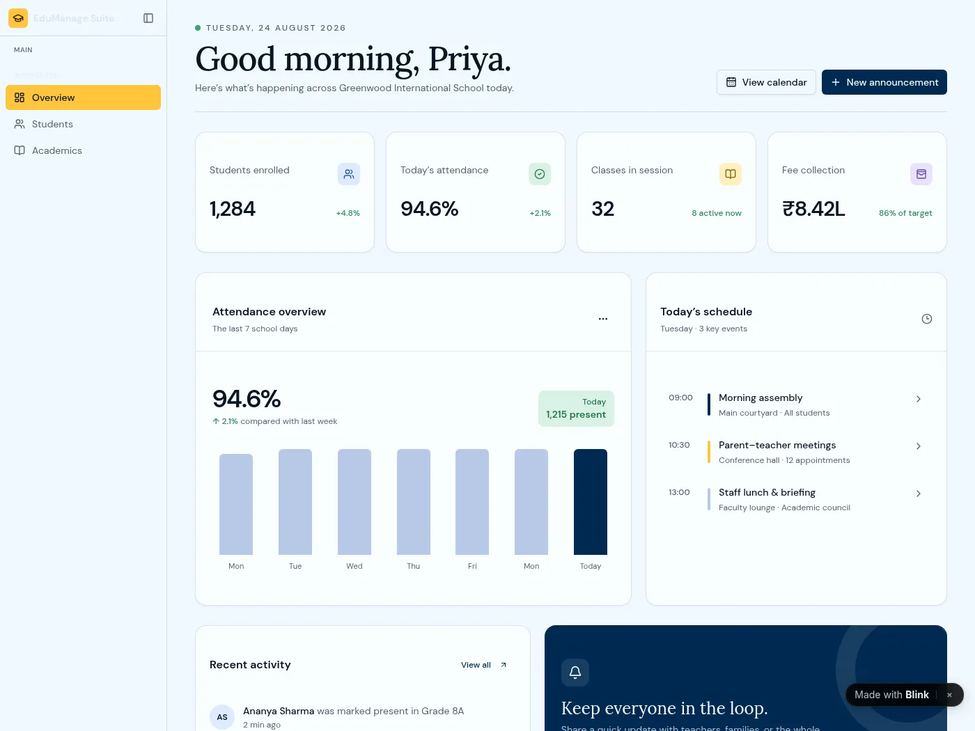 EduManage Suite