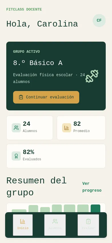 FitClass Docente App