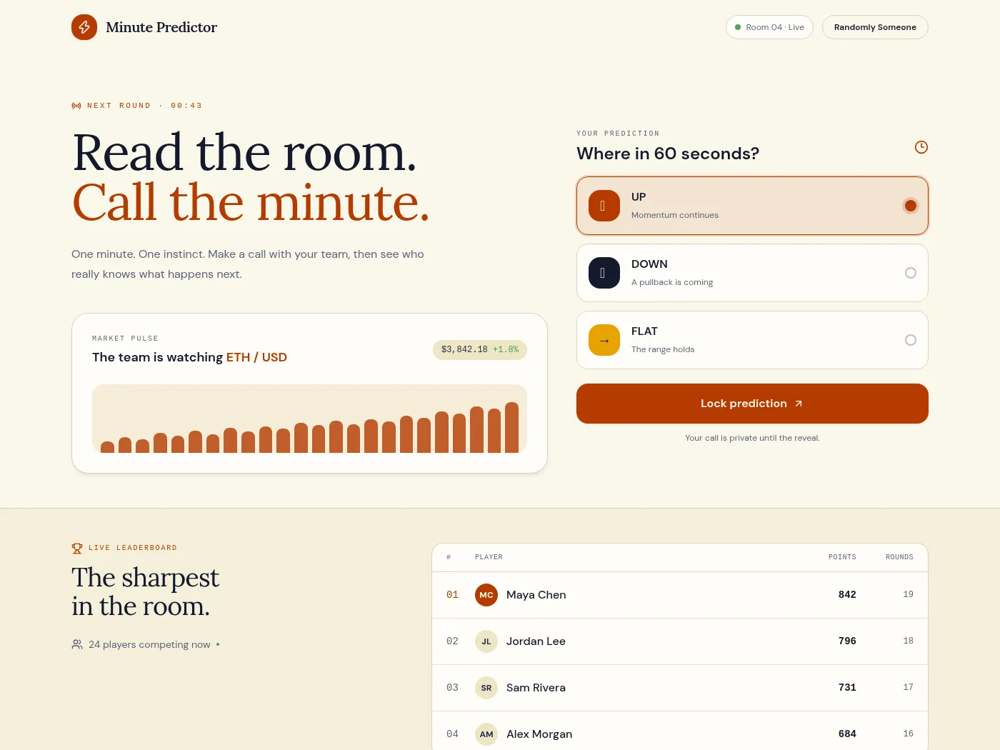 Minute Predictor