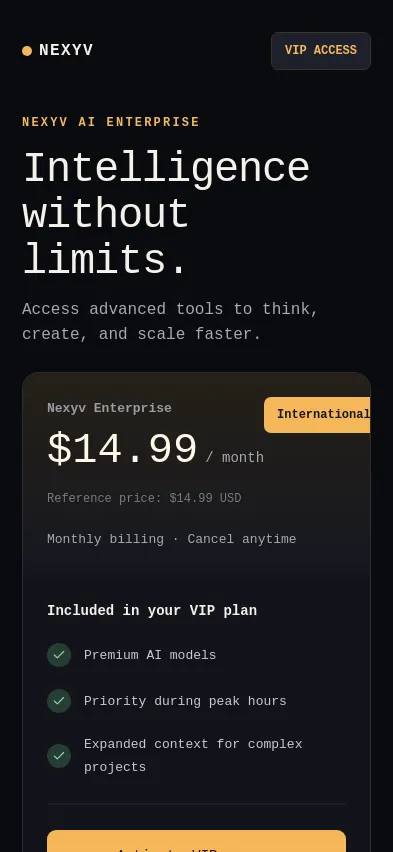 Nexyv Price & Locale Engine