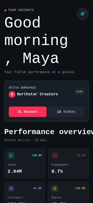 TikTok Insights Mobile