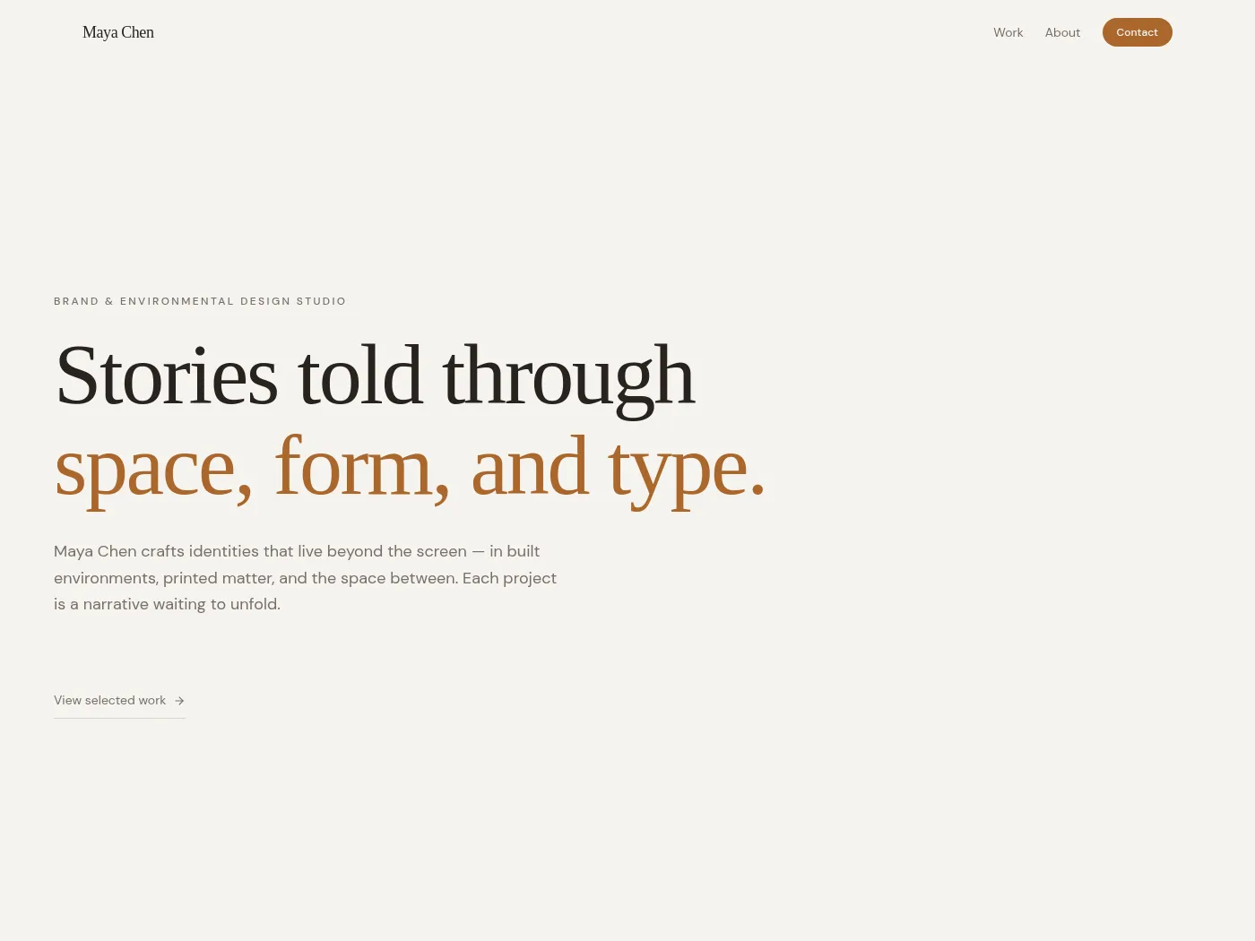 Brand Story Portfolio