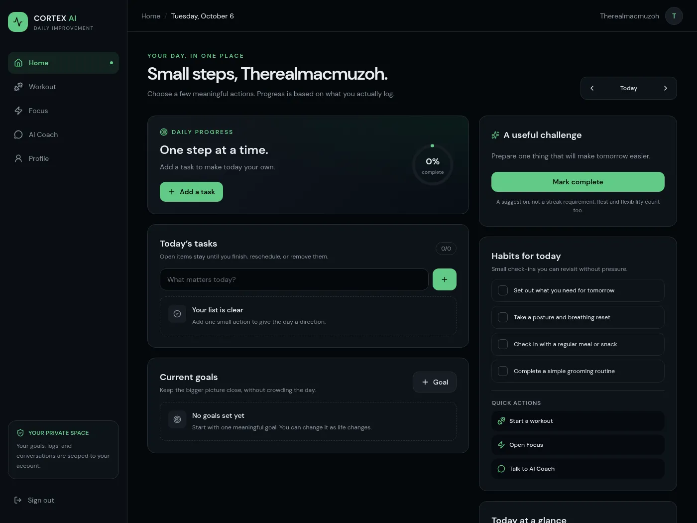 Cortex AI Self-Improvement Hub