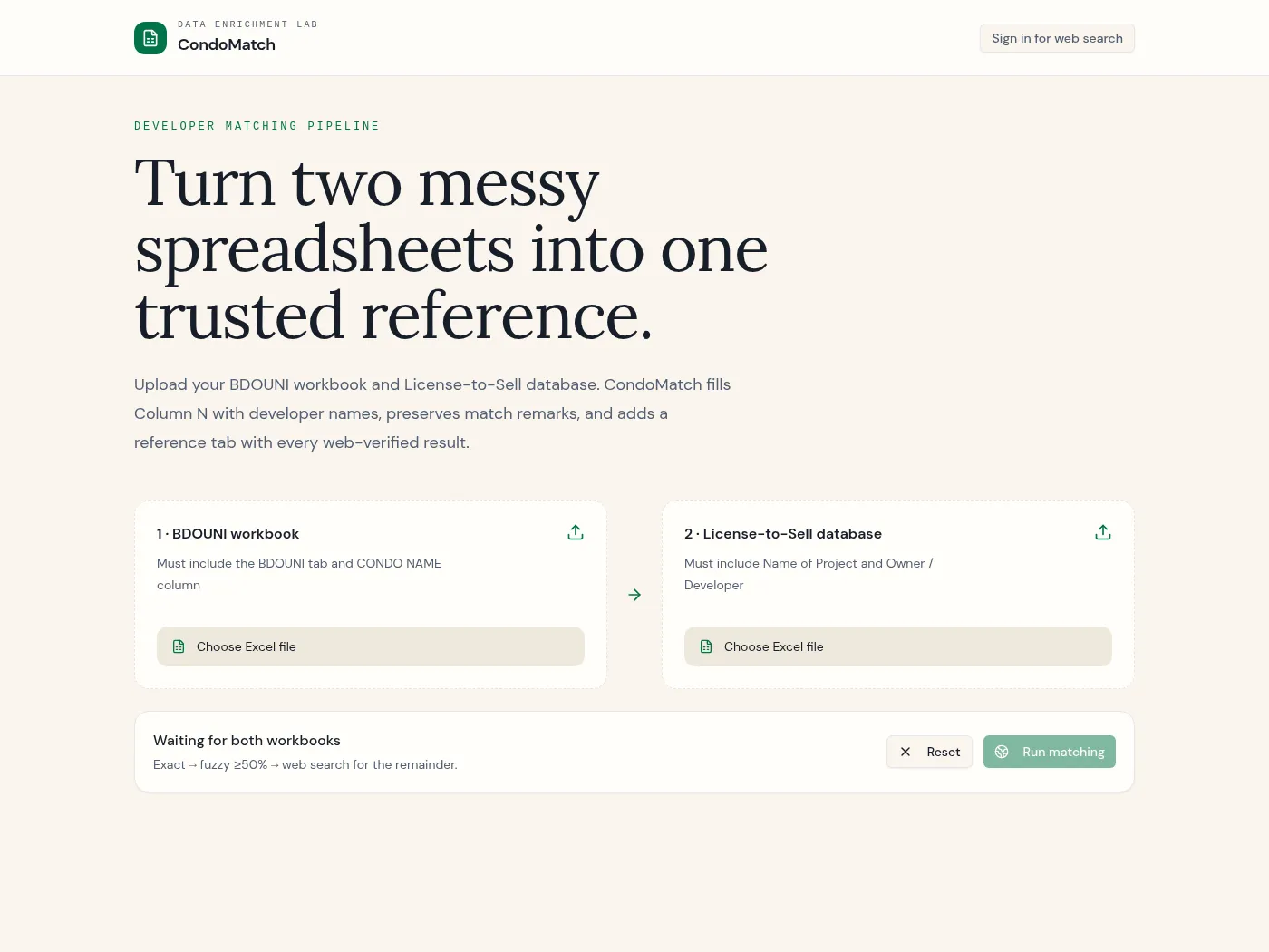 Developer Matching Pipeline