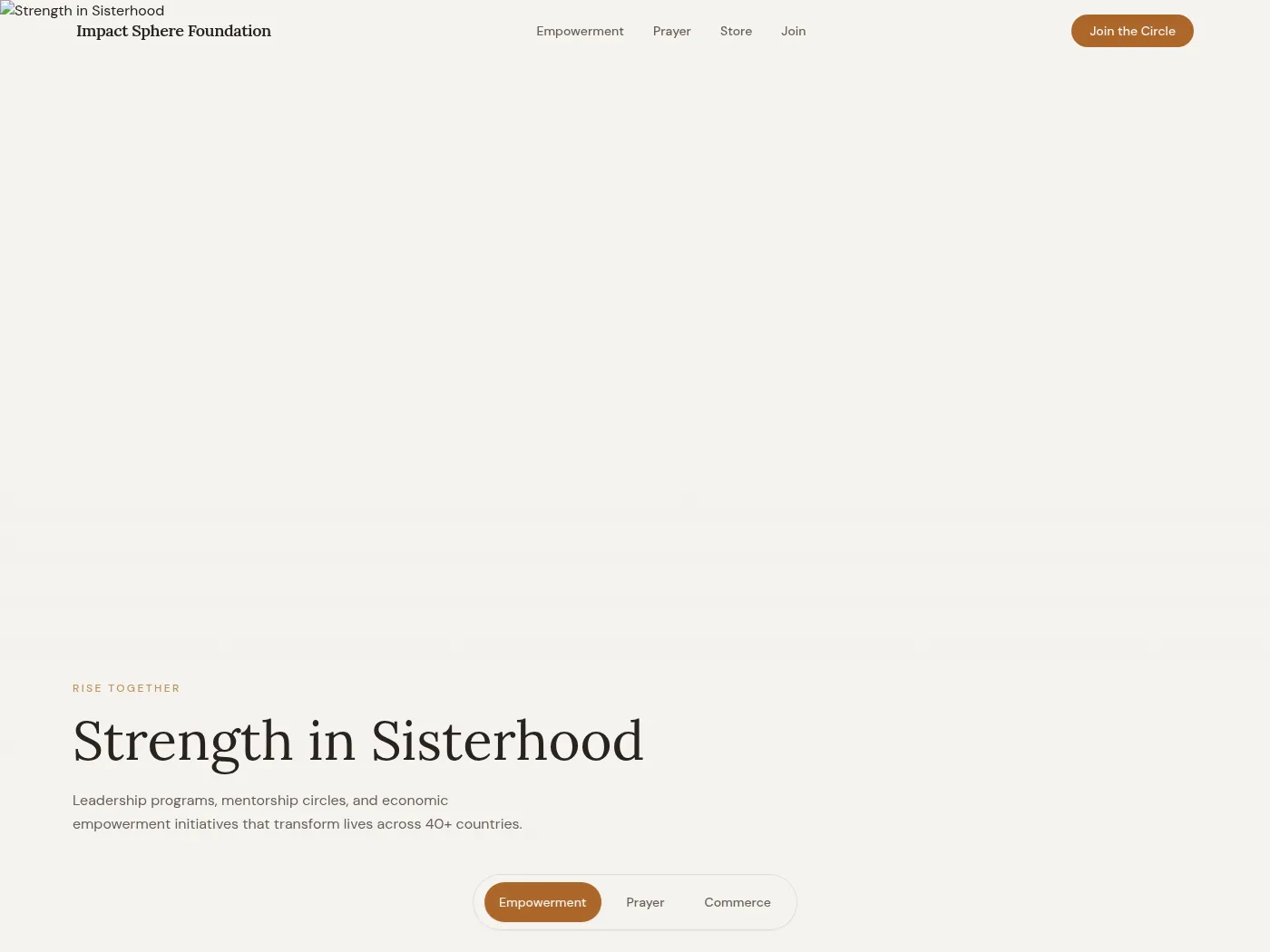 Impact Sphere Landing Page