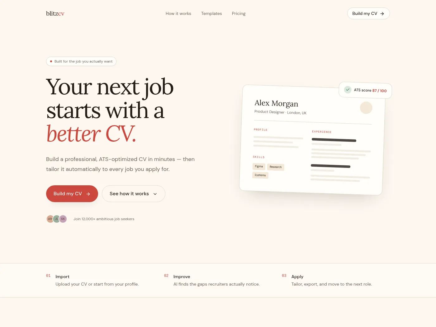BlitzCV Builder