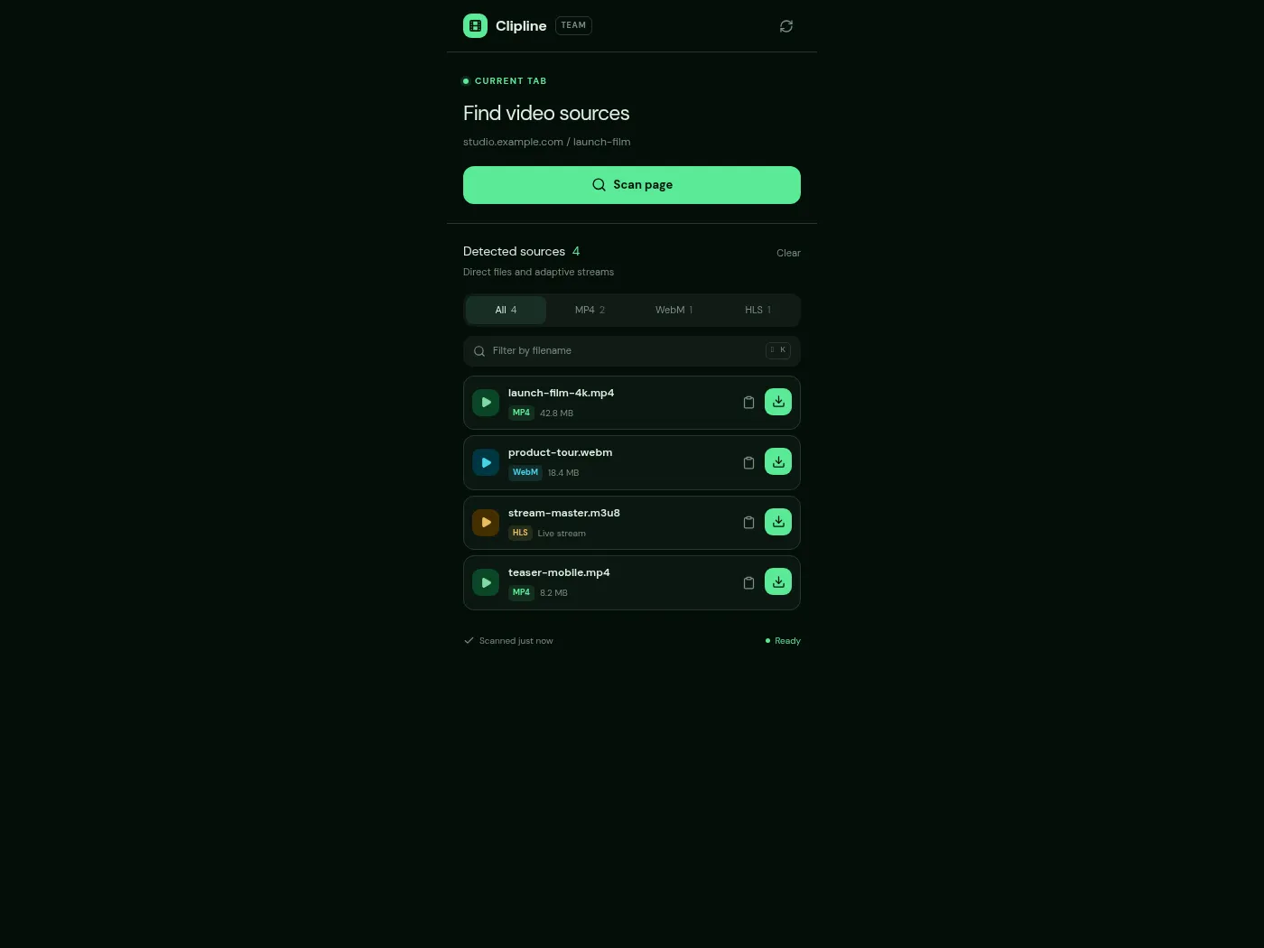 Video Finder Extension