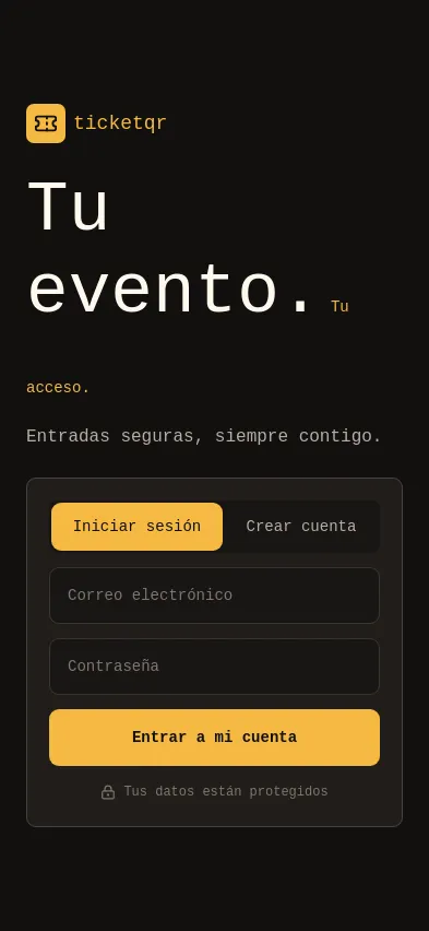 TicketQR Pro App
