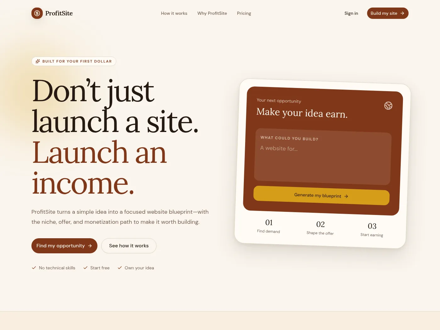 ProfitSite Generator