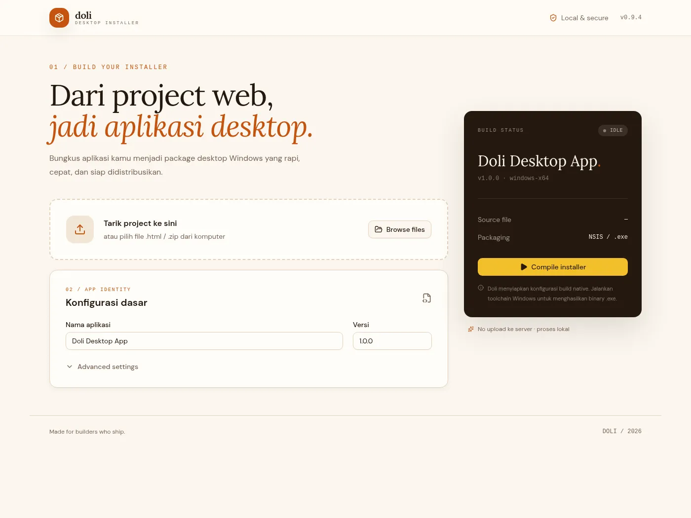 Doli Desktop Installer