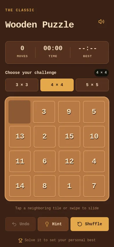 Wooden Puzzle Classic