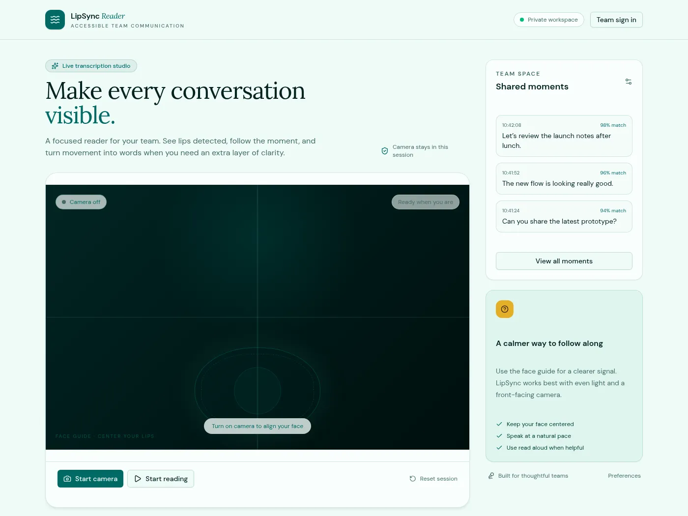 LipSync AI Reader